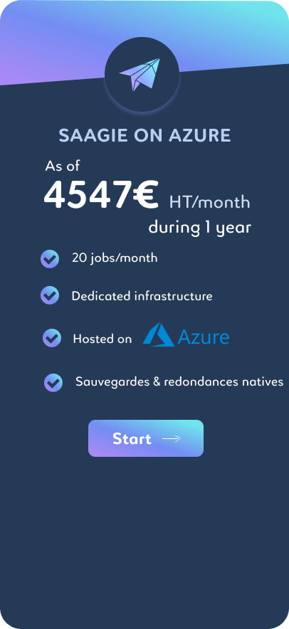 Pricing - Saagie Offer